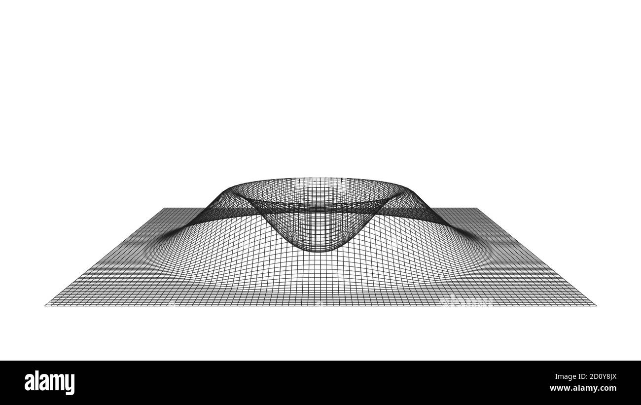 Mathematical Axis Visualization Formula Equation Modern Abstract Grid Wireframe Structure