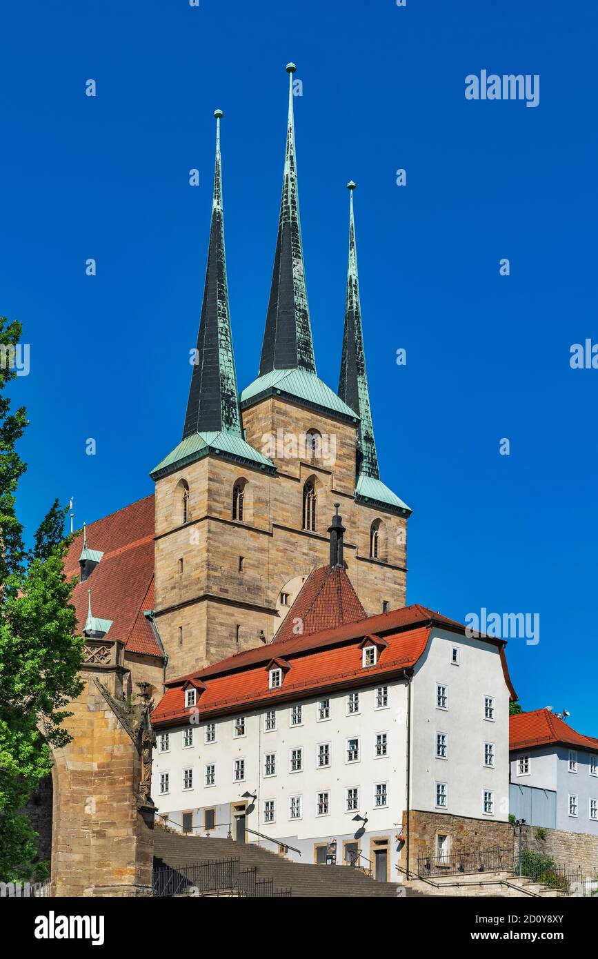 The Church of St. Severus is located on the Domberg in Erfurt, capital ...