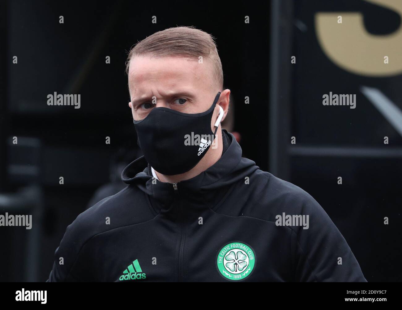 Celtic's Leigh Griffiths arriving before the Scottish Premiership match ...