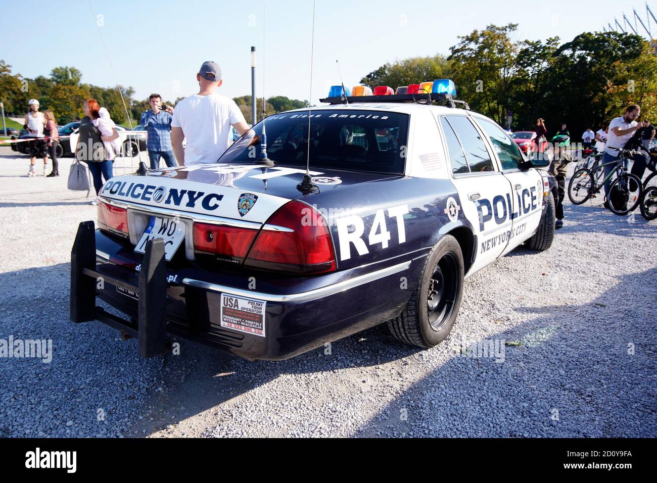 A New York City Police Department police car is seen during the ...