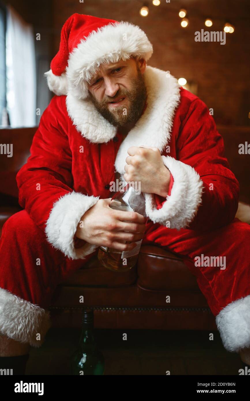 Bad santa claus hi res stock photography and images Alamy