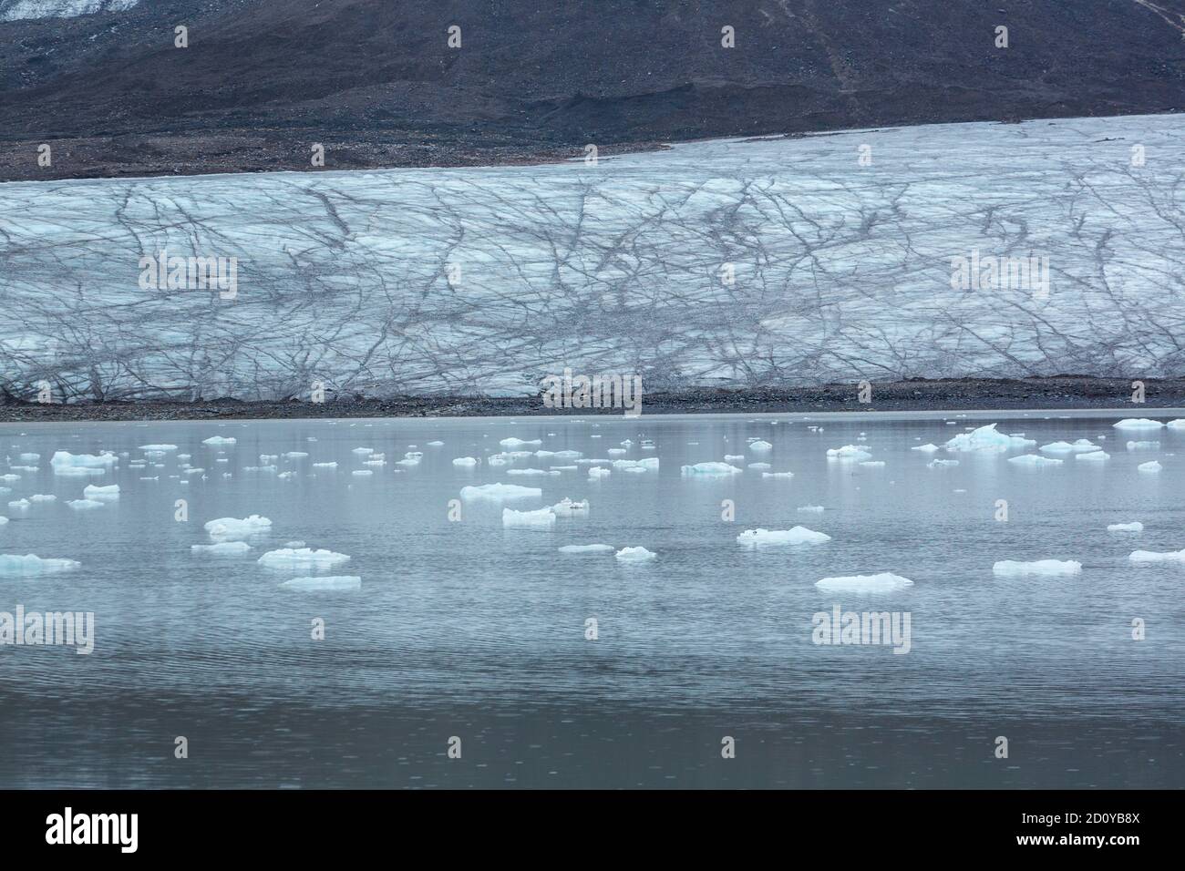 Glacier in Isfjorden, Svalbard Islands, Artic Ocean, Norway, Europe ...