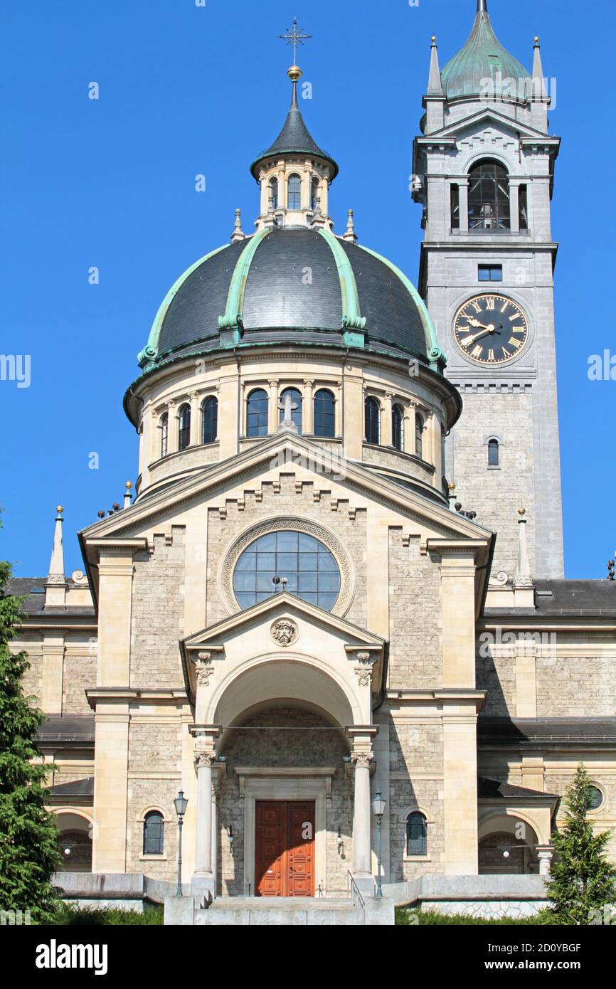 Tower of the evangelical church hi-res stock photography and images - Alamy