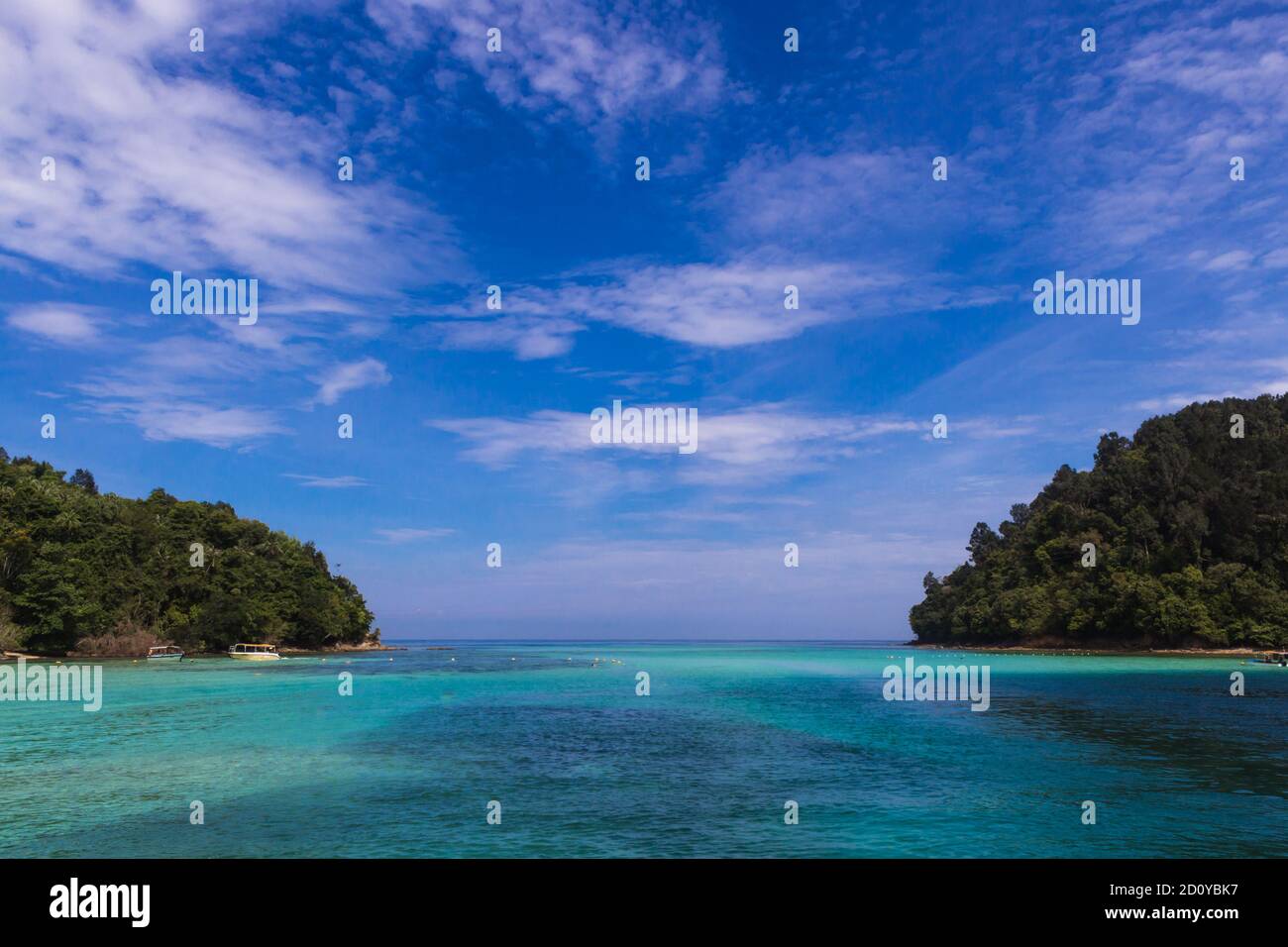 two small islands located close to each other Stock Photo - Alamy