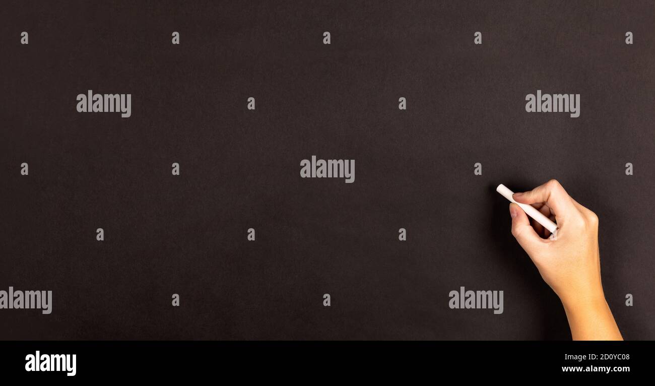 Blank blackboard with empty space for text Stock Photo - Alamy