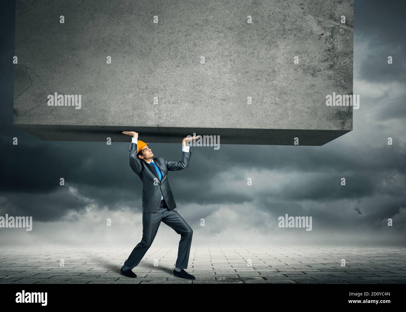 Hard construction work Stock Photo - Alamy