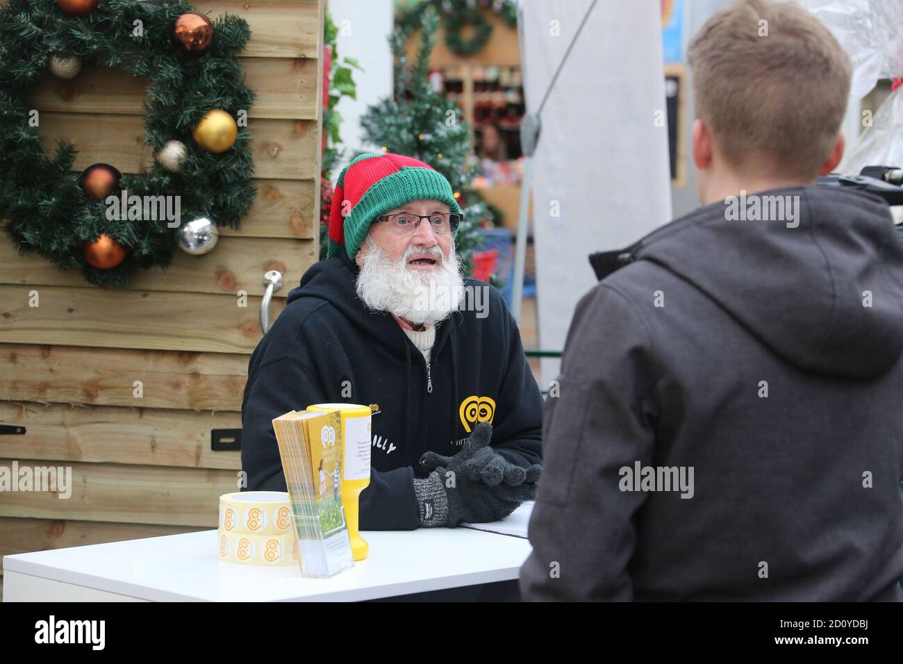 Ayr Central shopping centre, Ayr, Ayrshire, Scotland. Pensioner Billy ...