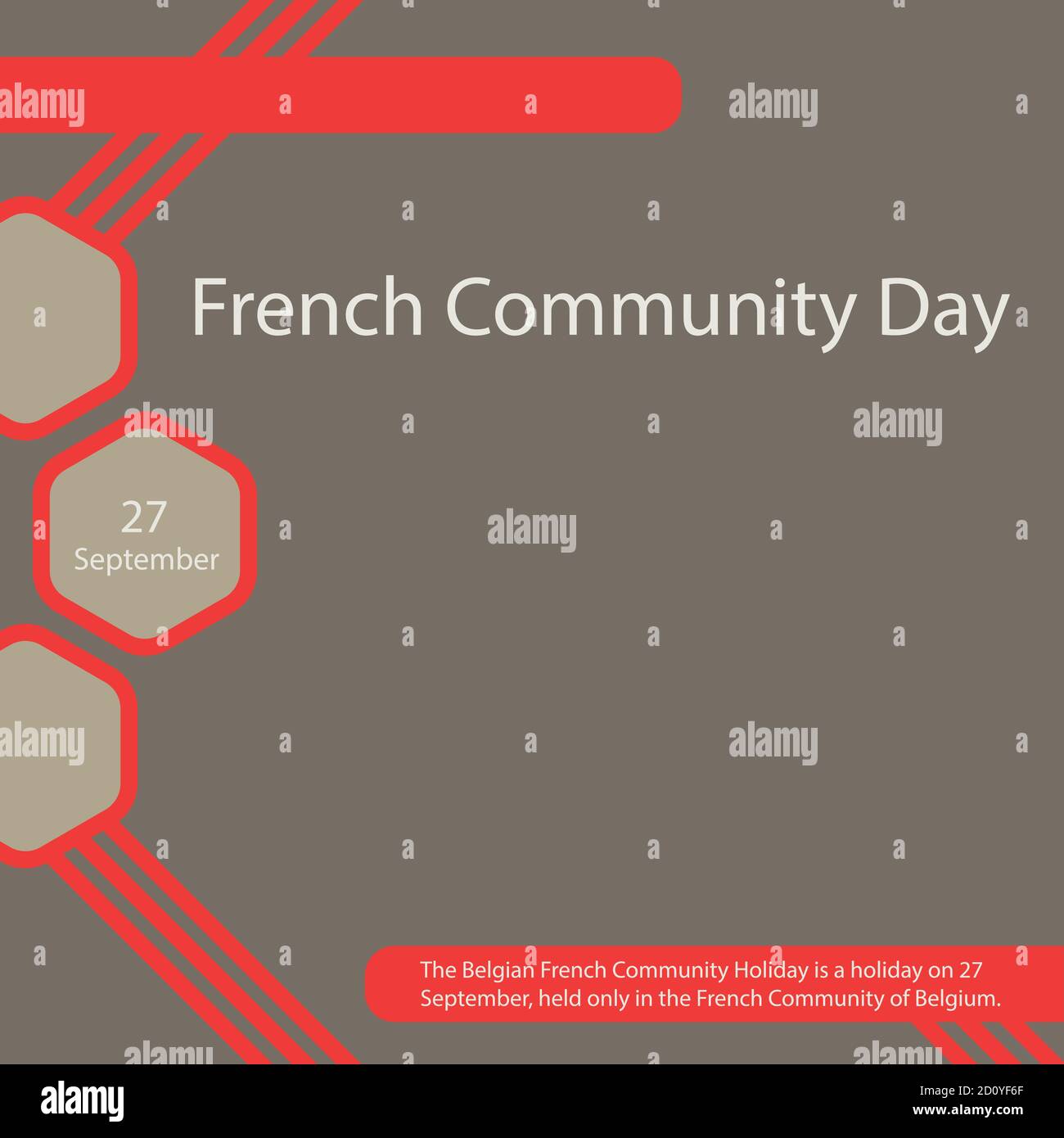 The Belgian French Community Holiday is a holiday on 27 September, held ...