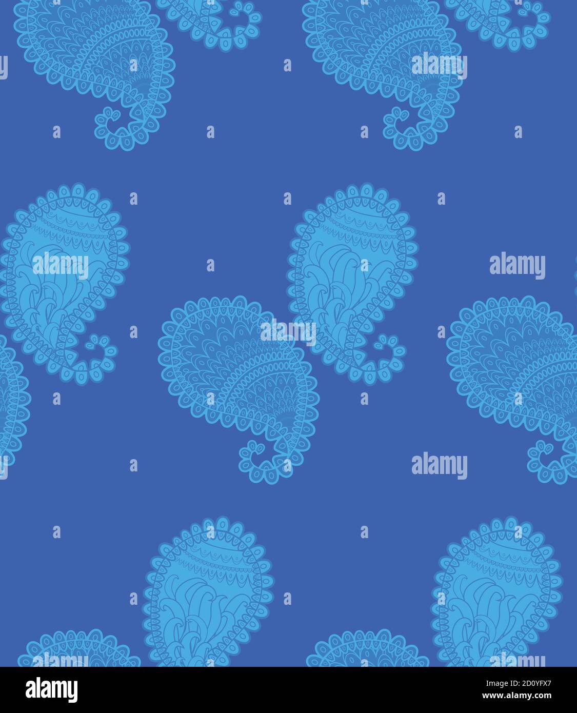 Seamless pattern of beautiful paisley cucumbers Turkish, Indian ...