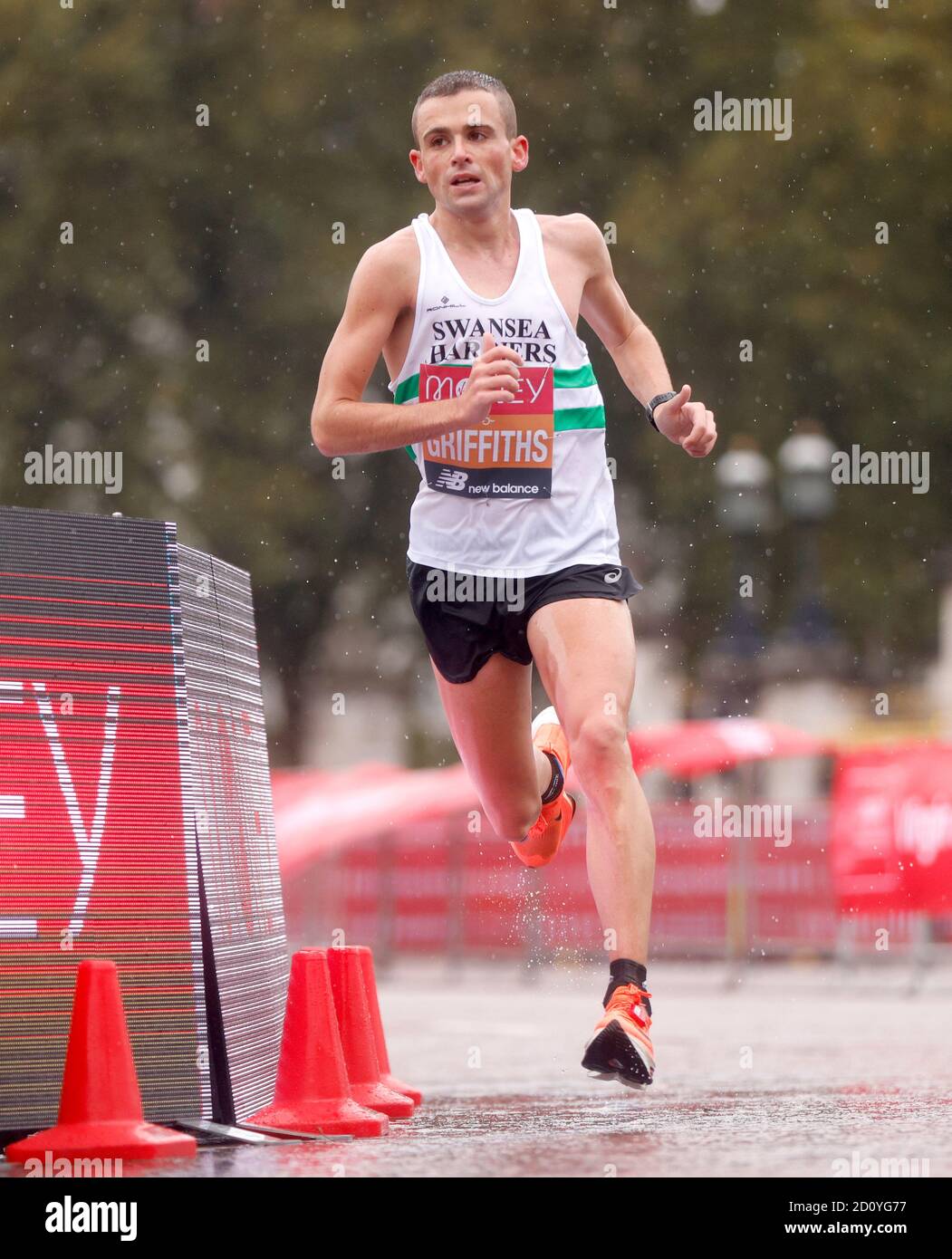 Great Britain's Joshua Griffiths in action during the Men's Elite Race ...