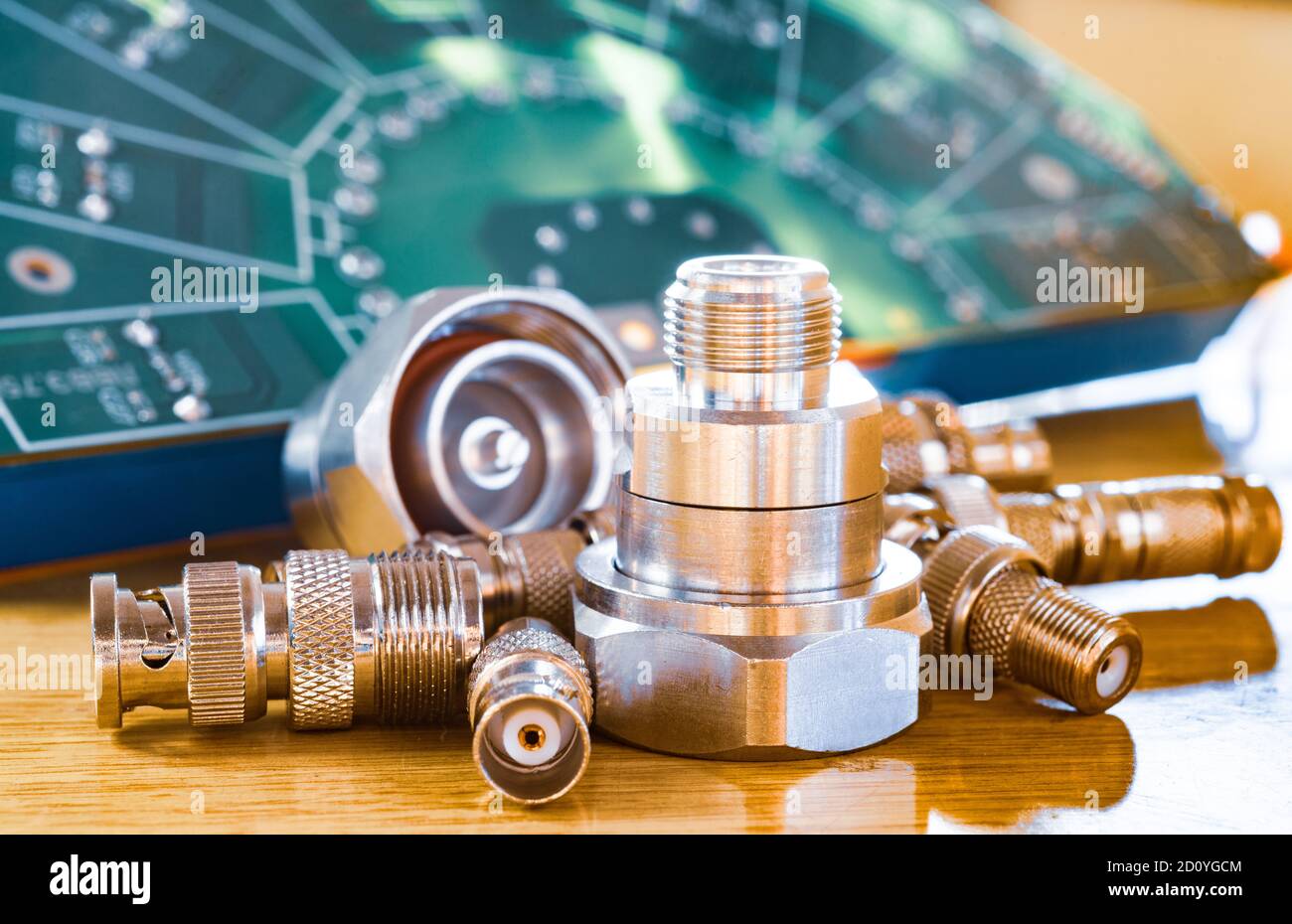 Microwave coaxial adapter 7/16 DIN Male To N Female connector for large ...