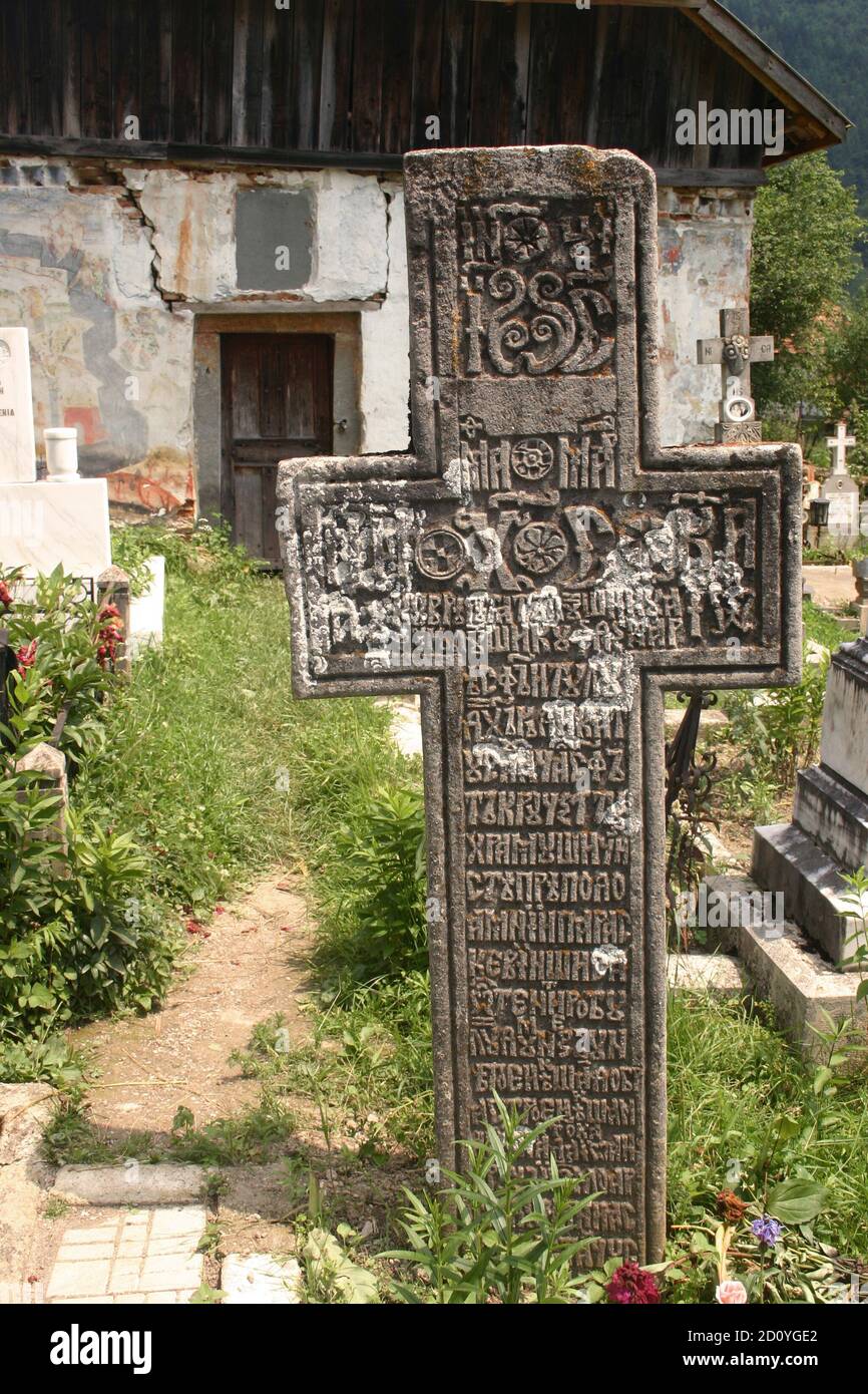 Stoenesti, Arges County, Romania. 19th century Christian Orthodox ...