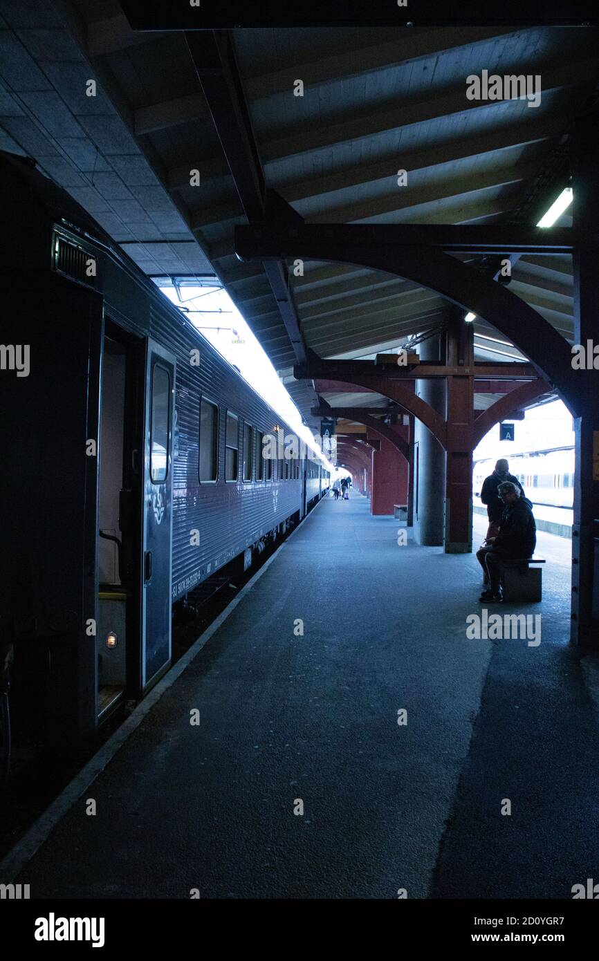 Train at the station Stock Photo - Alamy