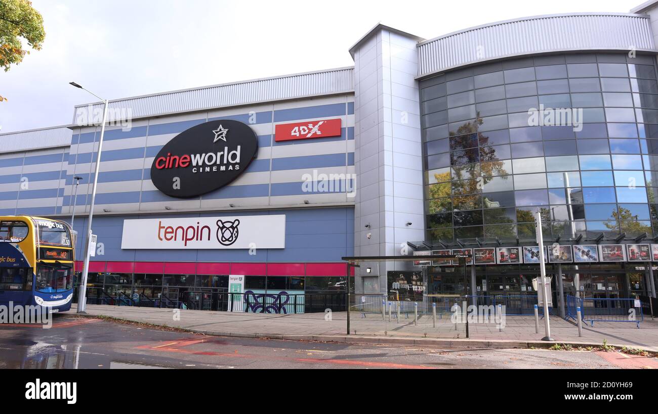 Manchester UK 4 October 2020 Cineworld Cinema Didsbury The cinema chain ...