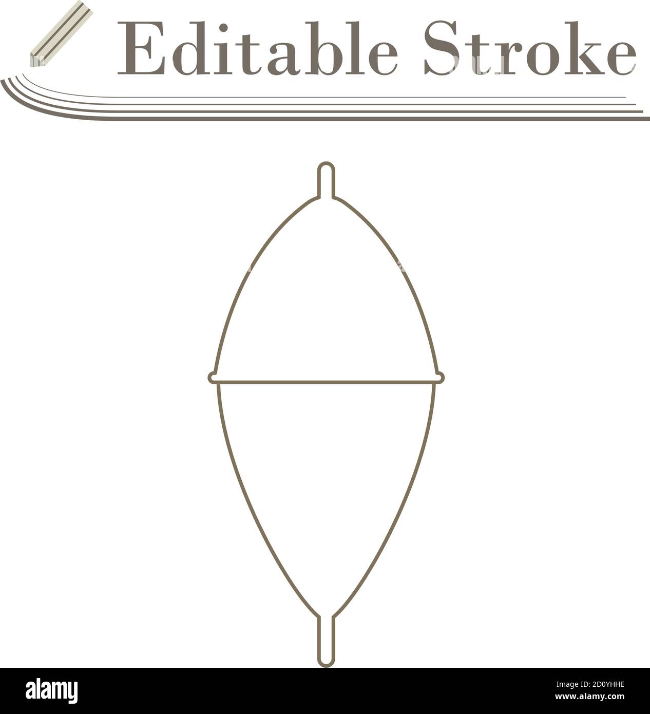 Icon Of Float. Editable Stroke Simple Design. Vector Illustration Stock ...