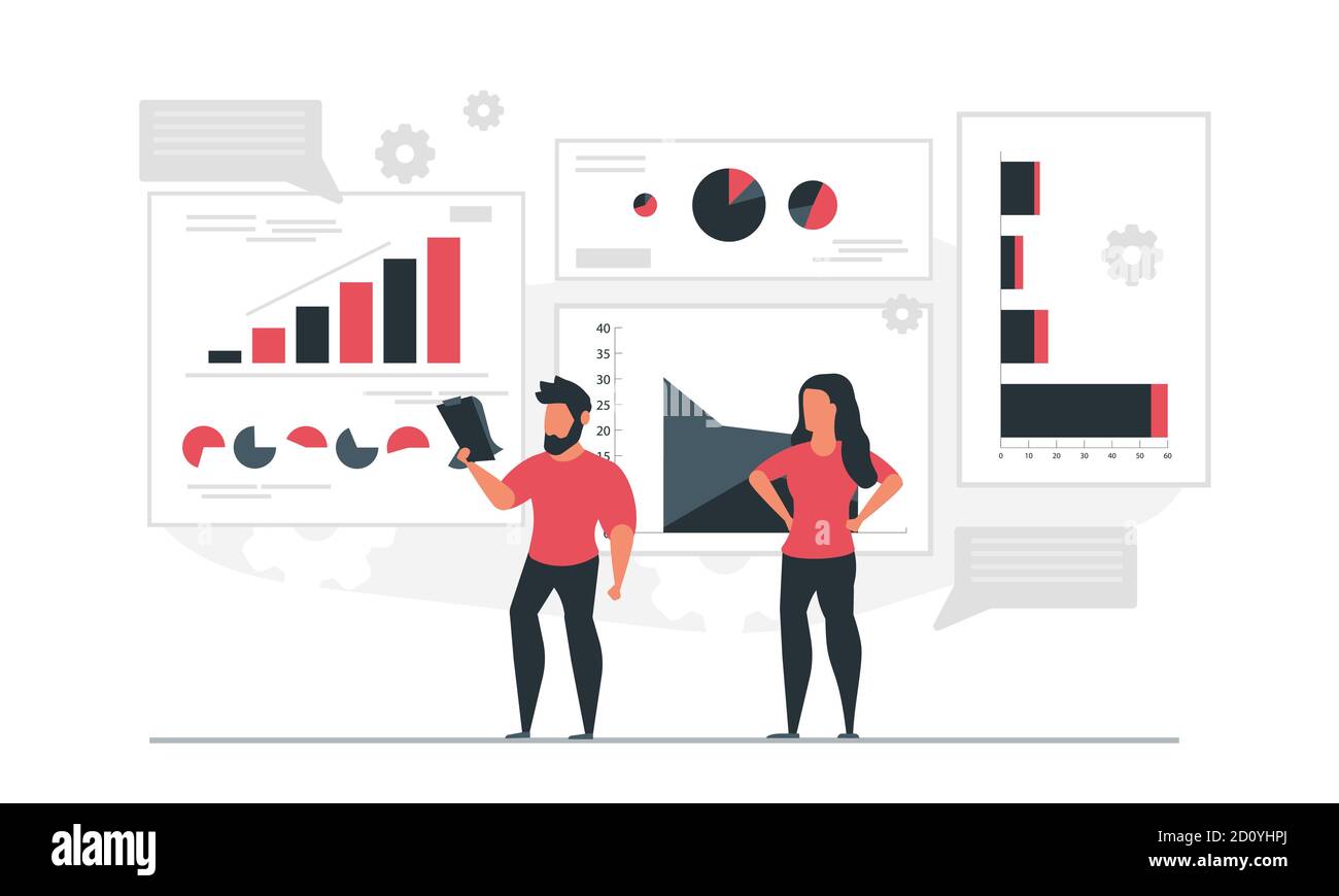 Infographic business datum graphs hi-res stock photography and images ...
