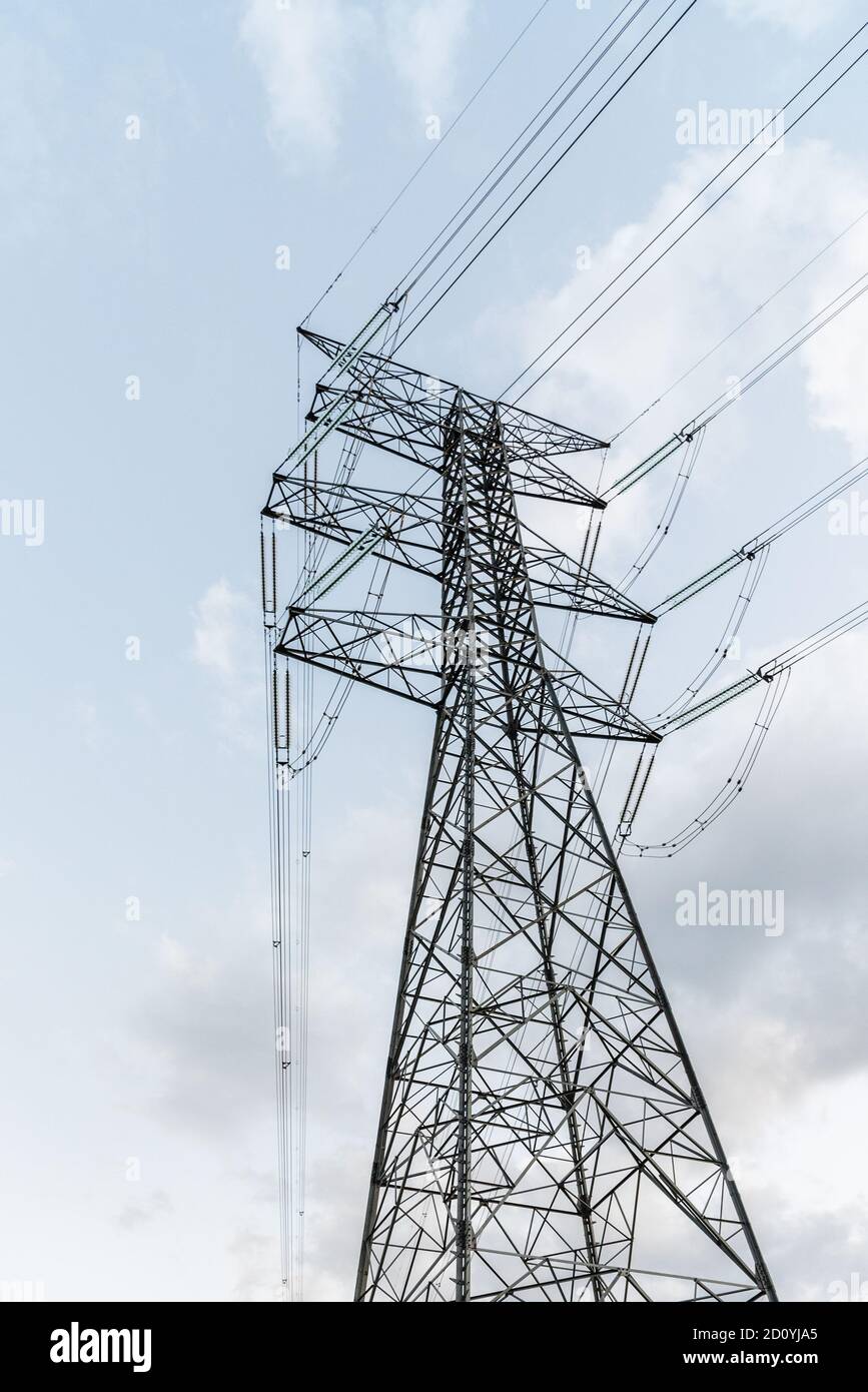 Vertical shot overhead power hi-res stock photography and images - Alamy