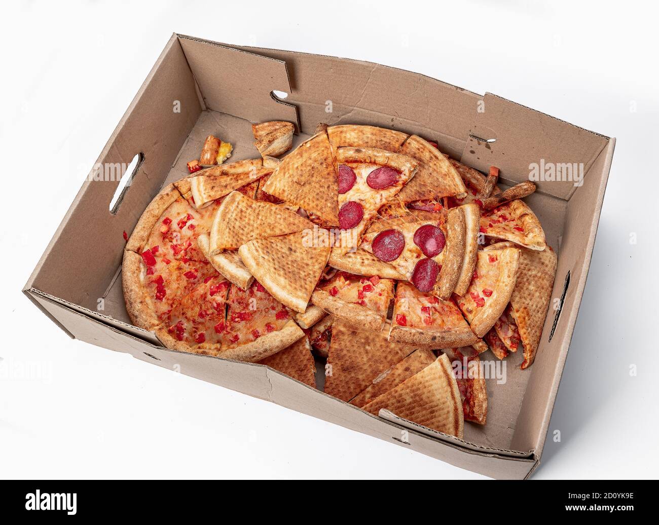 pizza food dumped in trash Stock Photo - Alamy
