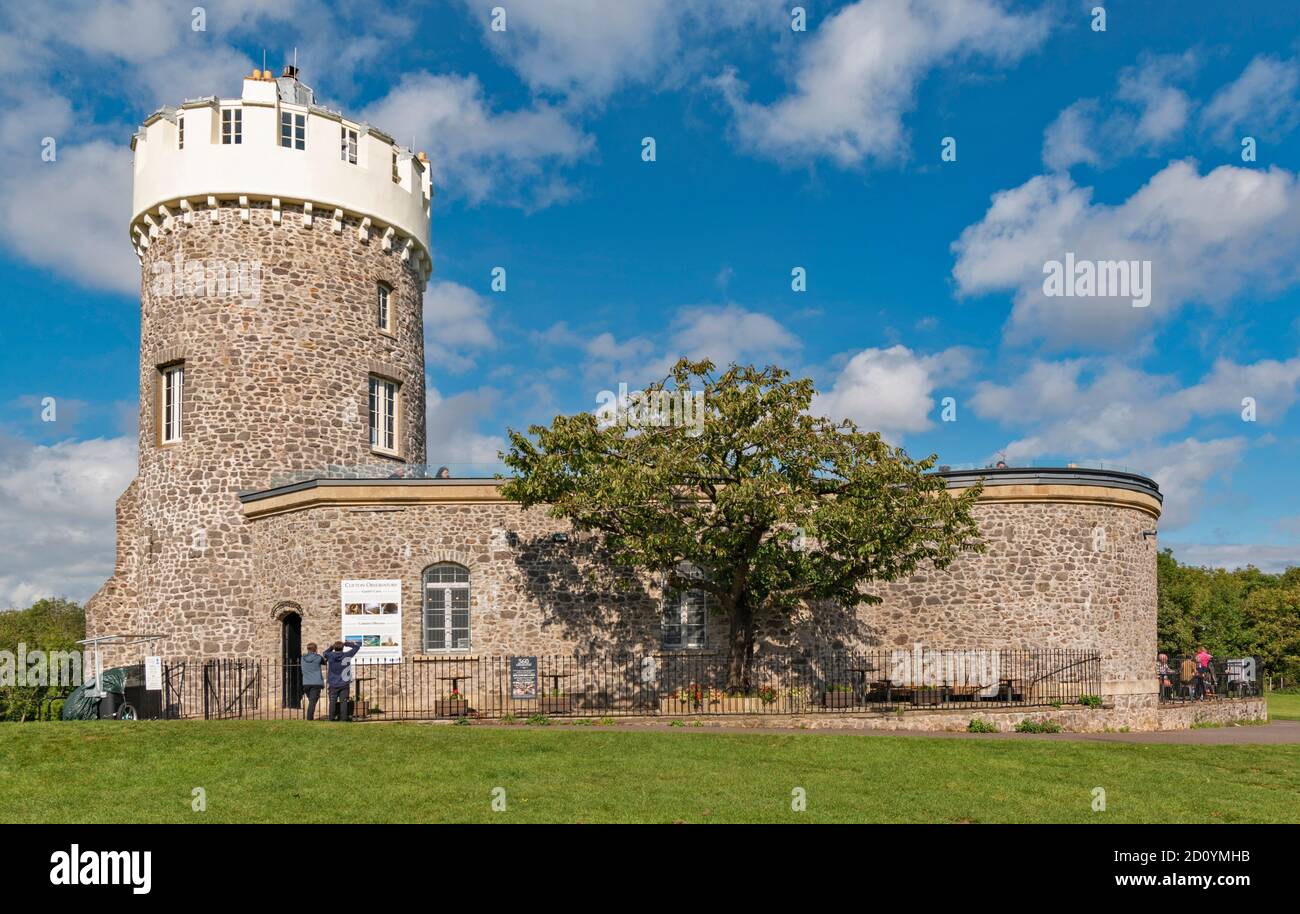 BRISTOL CITY ENGLAND CLIFTON OBSERVATORY THE BUILDING IN SUMMER Stock ...