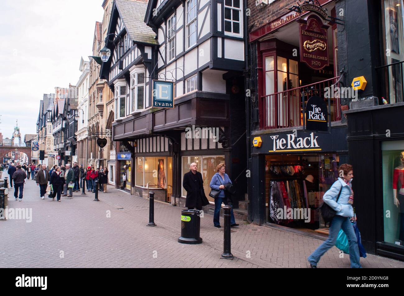 Historical architecture and buildings in the city centre, Chester ...