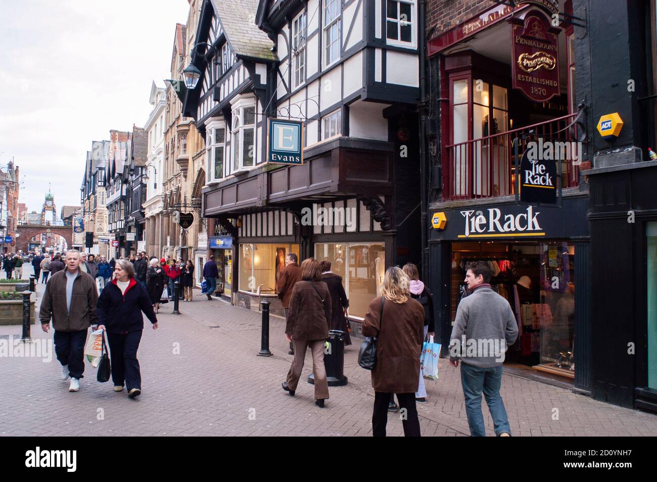 Historical architecture and buildings in the city centre, Chester ...
