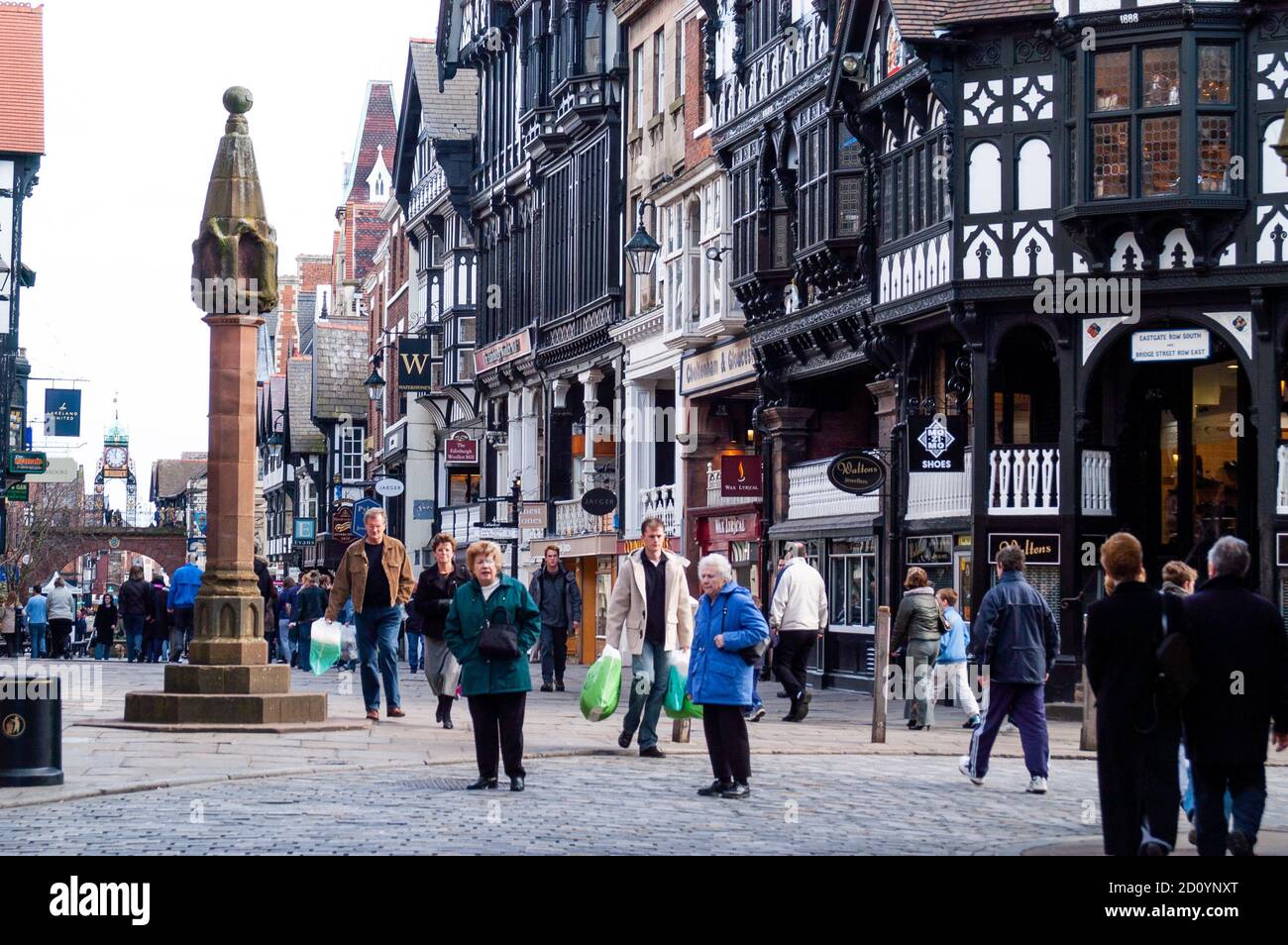 Historical architecture and buildings in the city centre, Chester ...