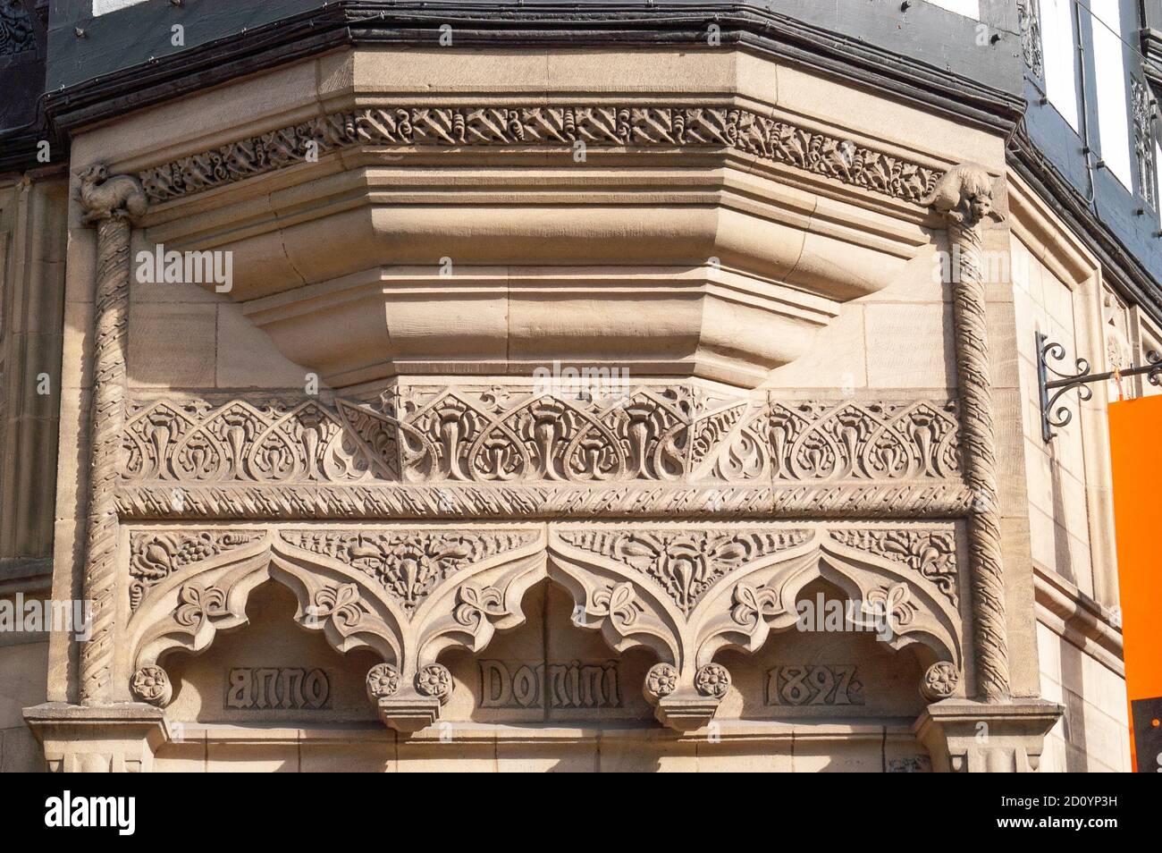 Historical architecture and buildings in the city centre, Chester ...