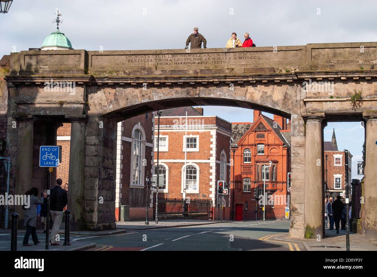 Historical architecture and buildings in the city centre, Chester ...