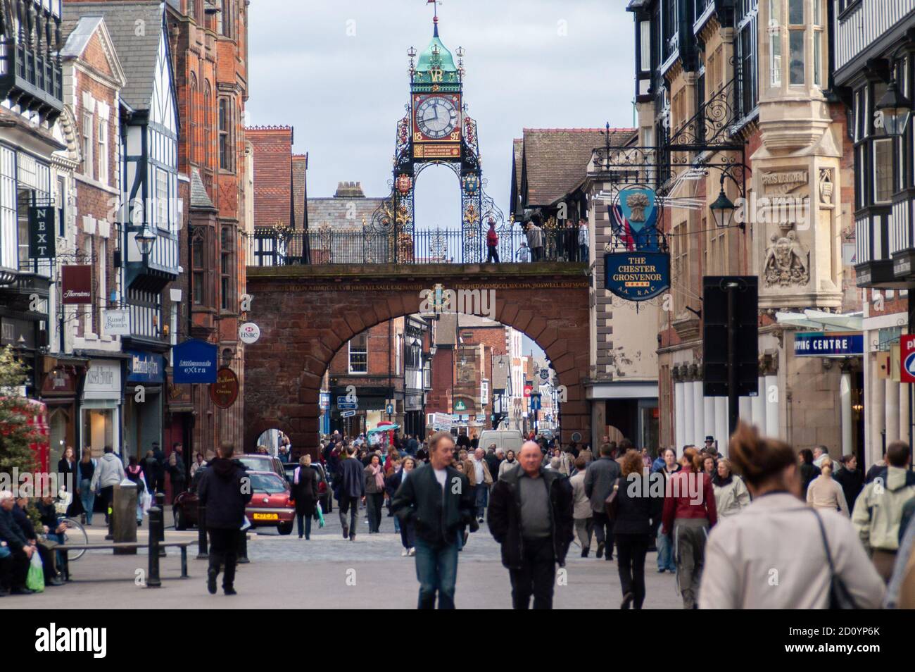 Historical architecture and buildings in the city centre, Chester ...