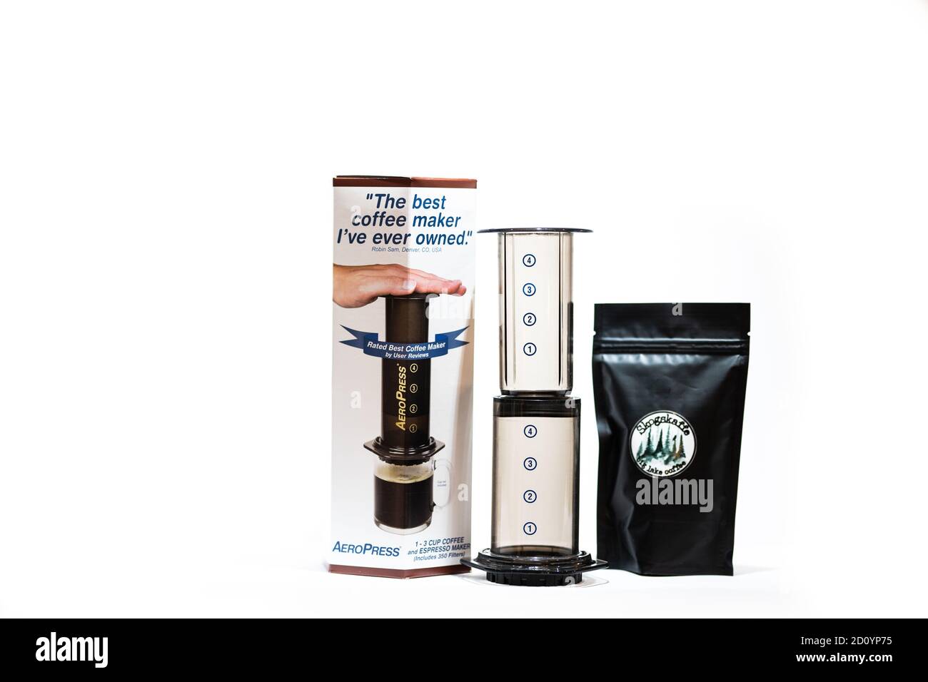 Coffee shop products Stock Photo - Alamy
