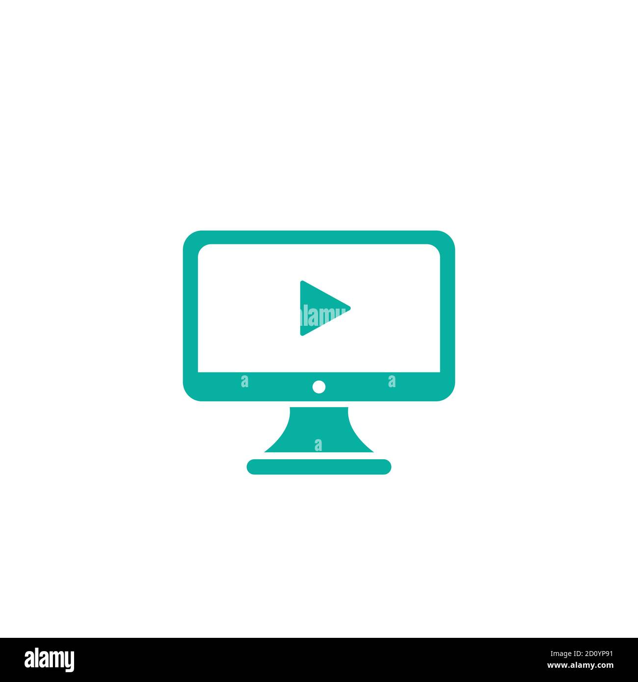 Video tutorial icon monochrome Stock Vector Images - Alamy