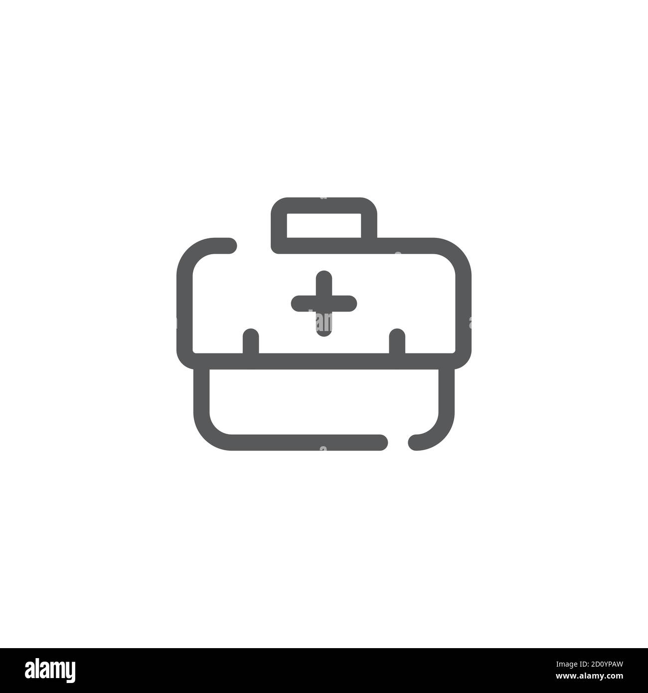 First aid kit vector icon symbol health isolated on white background ...
