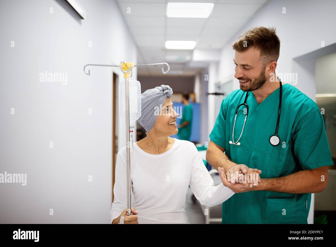 Female patient in cancer ward hi-res stock photography and images - Alamy