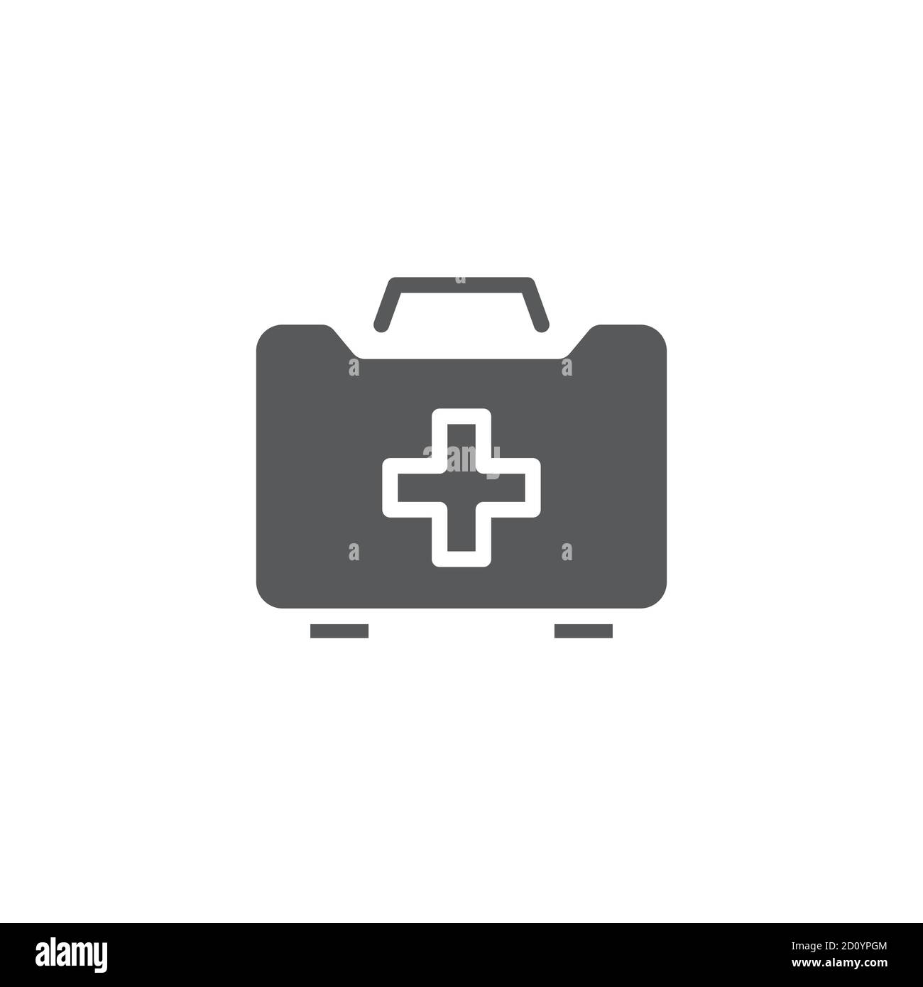 First aid kit vector icon symbol health isolated on white background ...