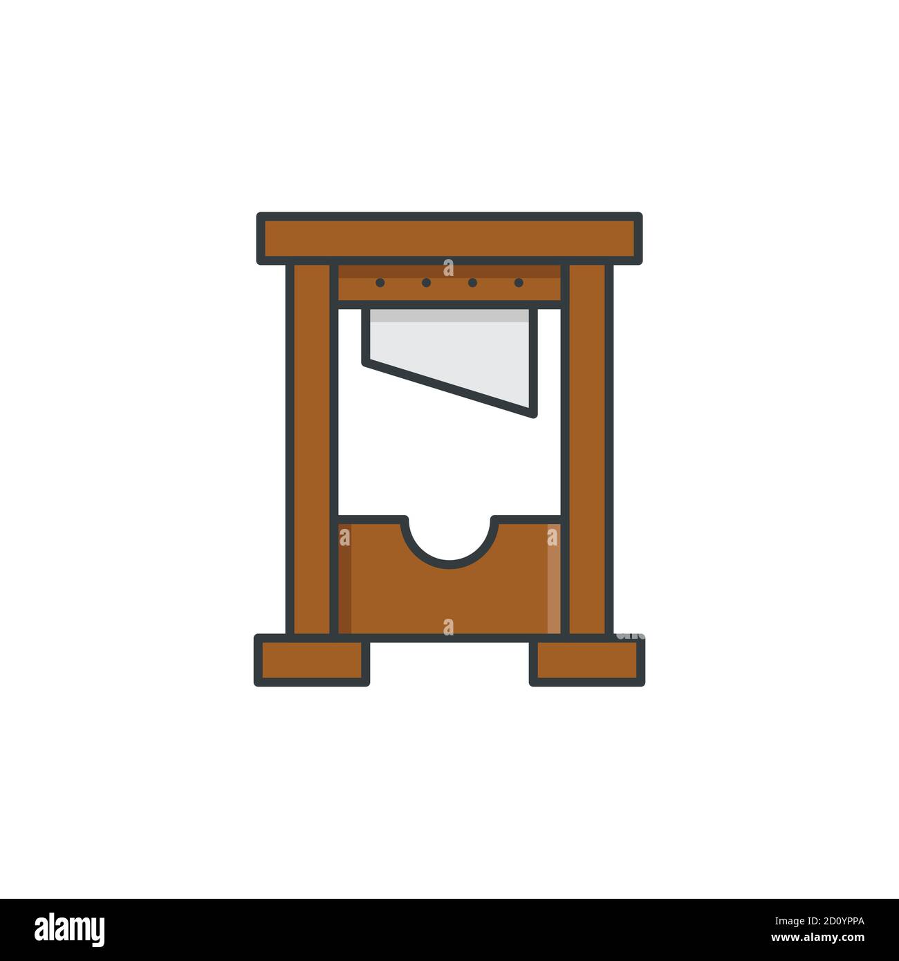 Simple Guillotine Drawing