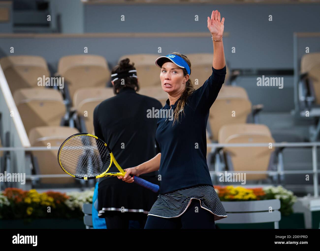 Danielle Collins of the United States celebrates after winning against ...