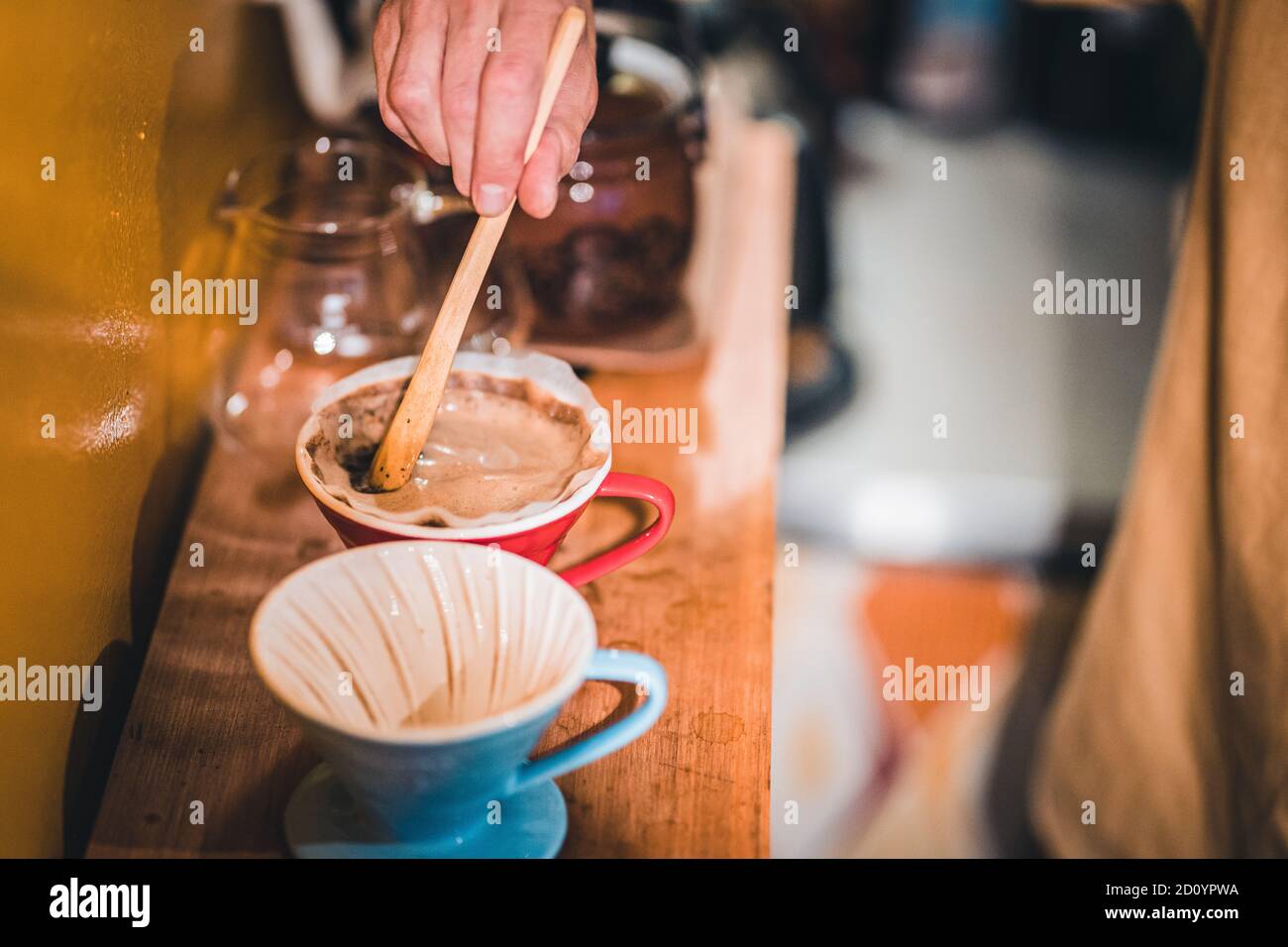 Small Coffee shop in Sweden Stock Photo - Alamy