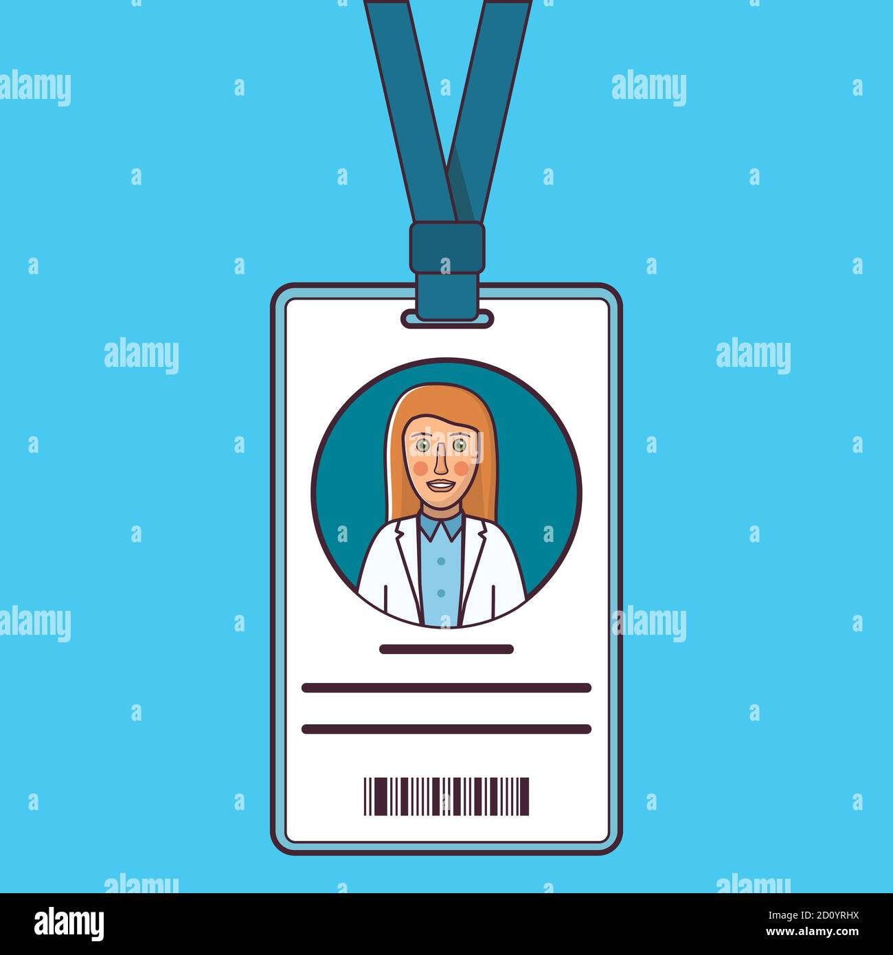 Identity card cartoon hi-res stock photography and images - Alamy