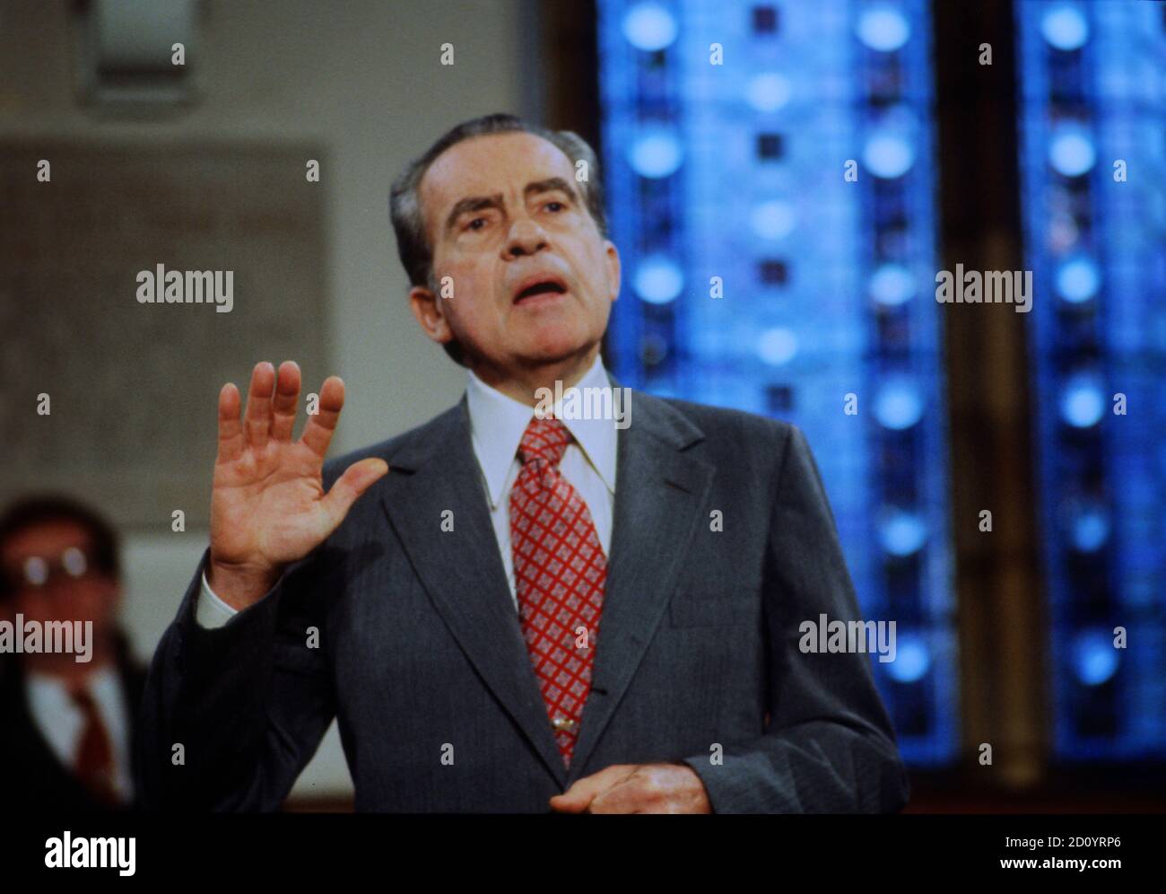 Ex-President Richard Nixon at the Oxford University Debating Society ...