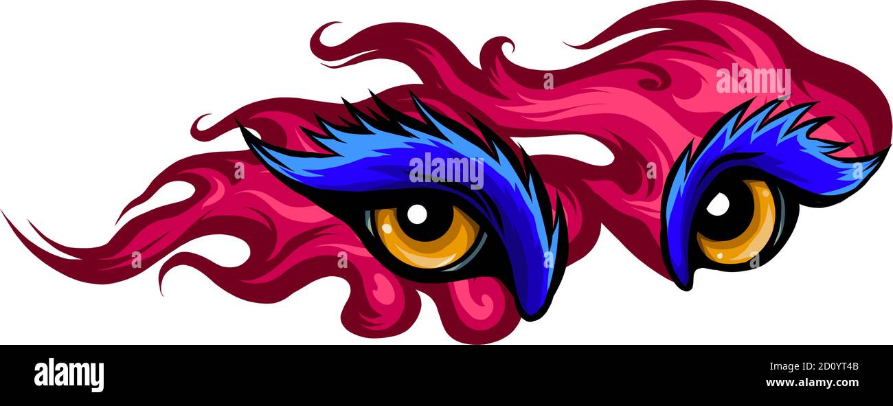 Animal Eye Vector Illustration in white background Stock Vector Image ...