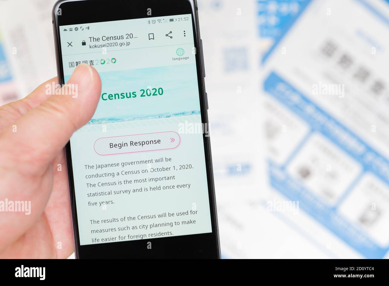 Census 2020 japan hi-res stock photography and images - Alamy