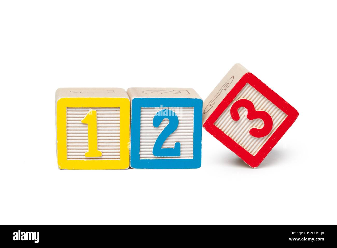 Wooden alphabet blocks isolated on white background. High quality photo ...