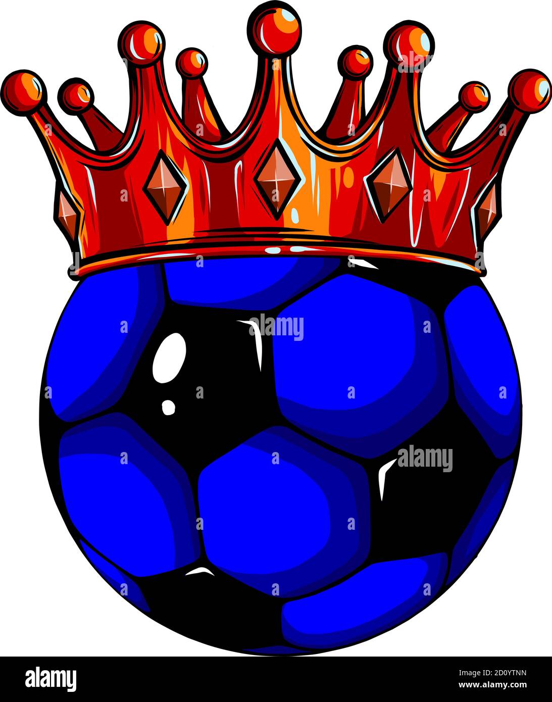 Football ball drawn on Stock Vector Images - Alamy