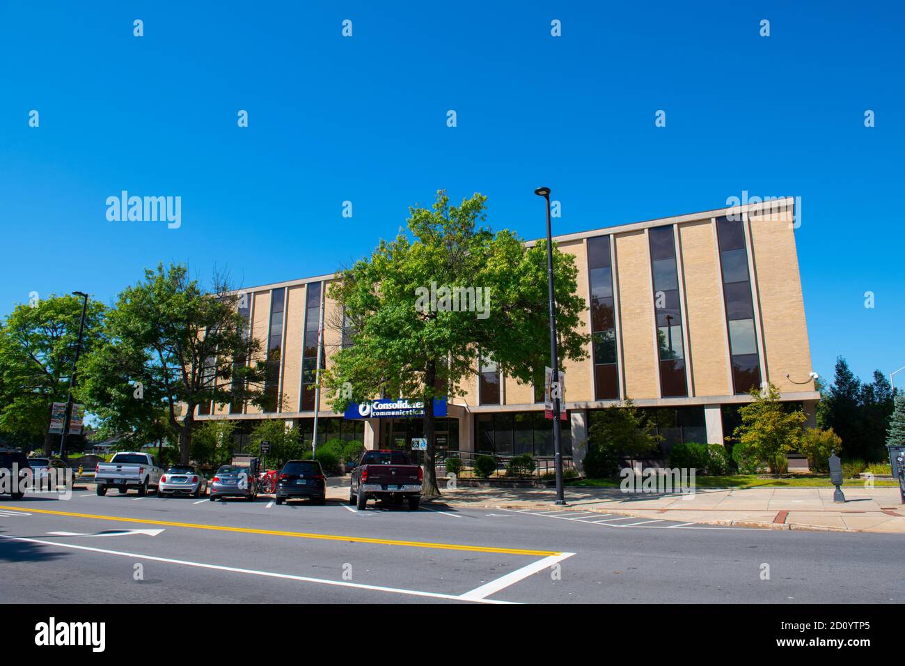 Historic commercial buildings on Elm Street at Merrimack Street in ...