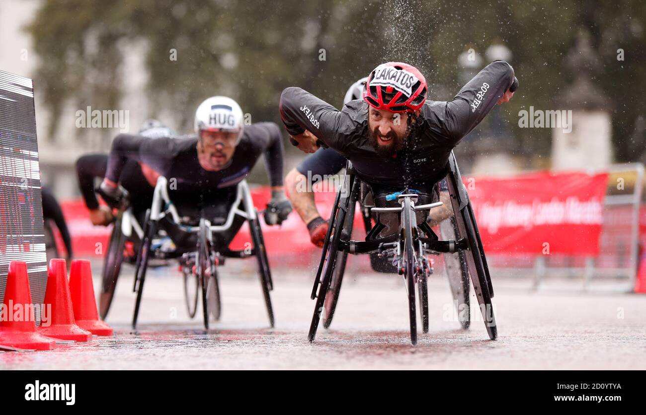 Canada's Brent Lakatos in action during the Elite Wheelchair Race ...