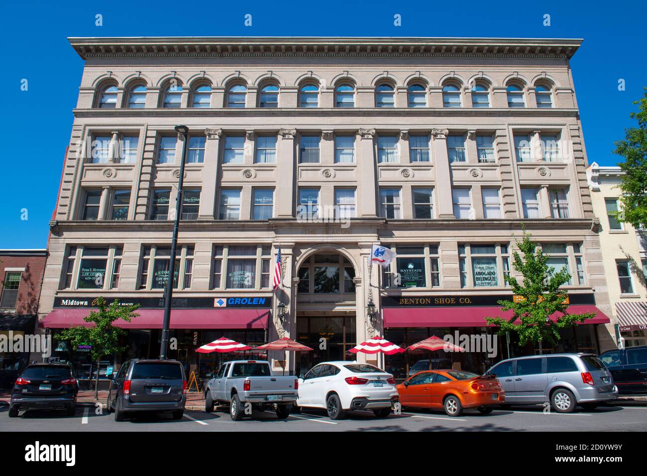 Historic The Beacon building on Elm Street near Merrimack Street in ...
