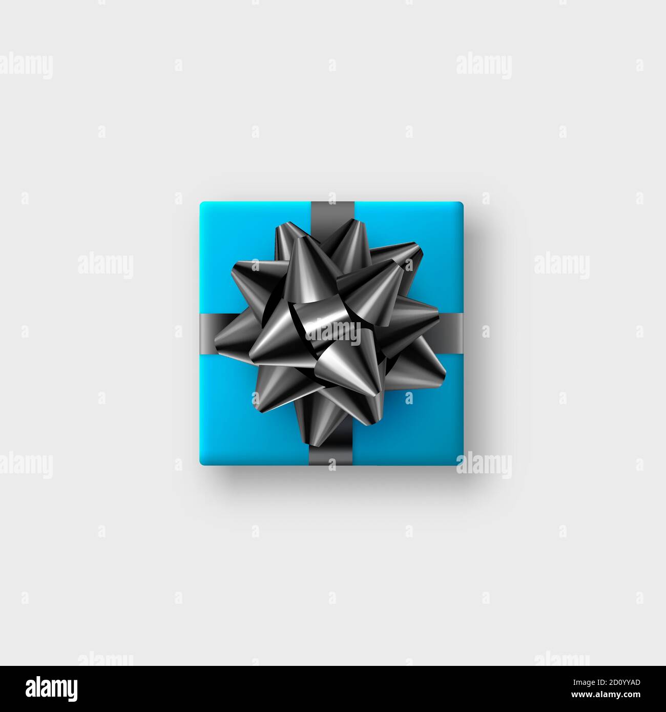 Silver and blue gift Stock Vector Images - Alamy