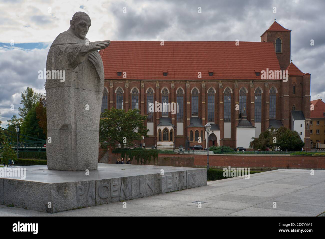Monument of Pope John The 23rd Ostrow Tumski Wroclaw Lower Silesia ...