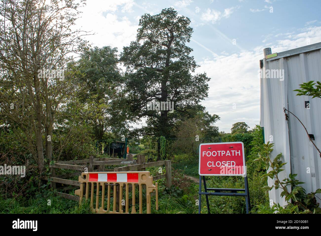 Hs2 closed public footpaths hi-res stock photography and images - Alamy