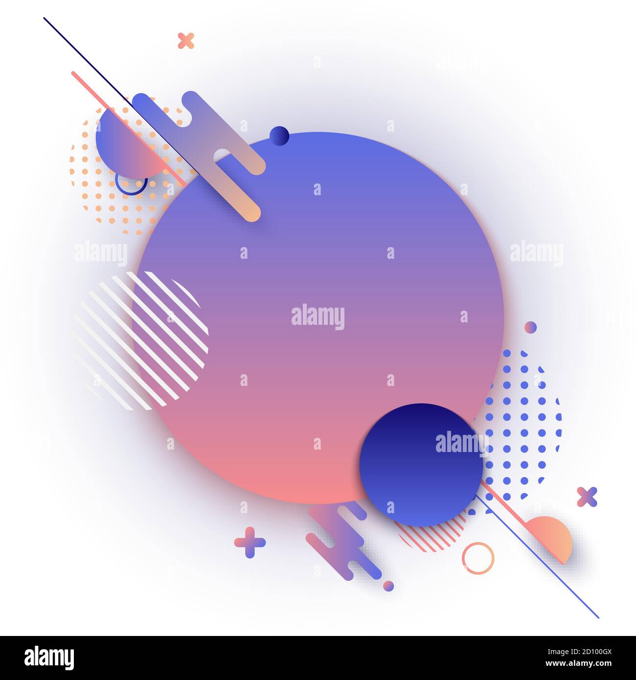 Creative abstract background geometric circle gradient shape pattern ...